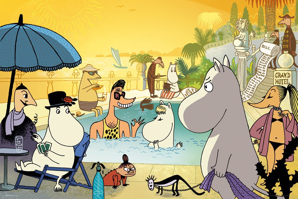 Muminki - Impreza - plakat