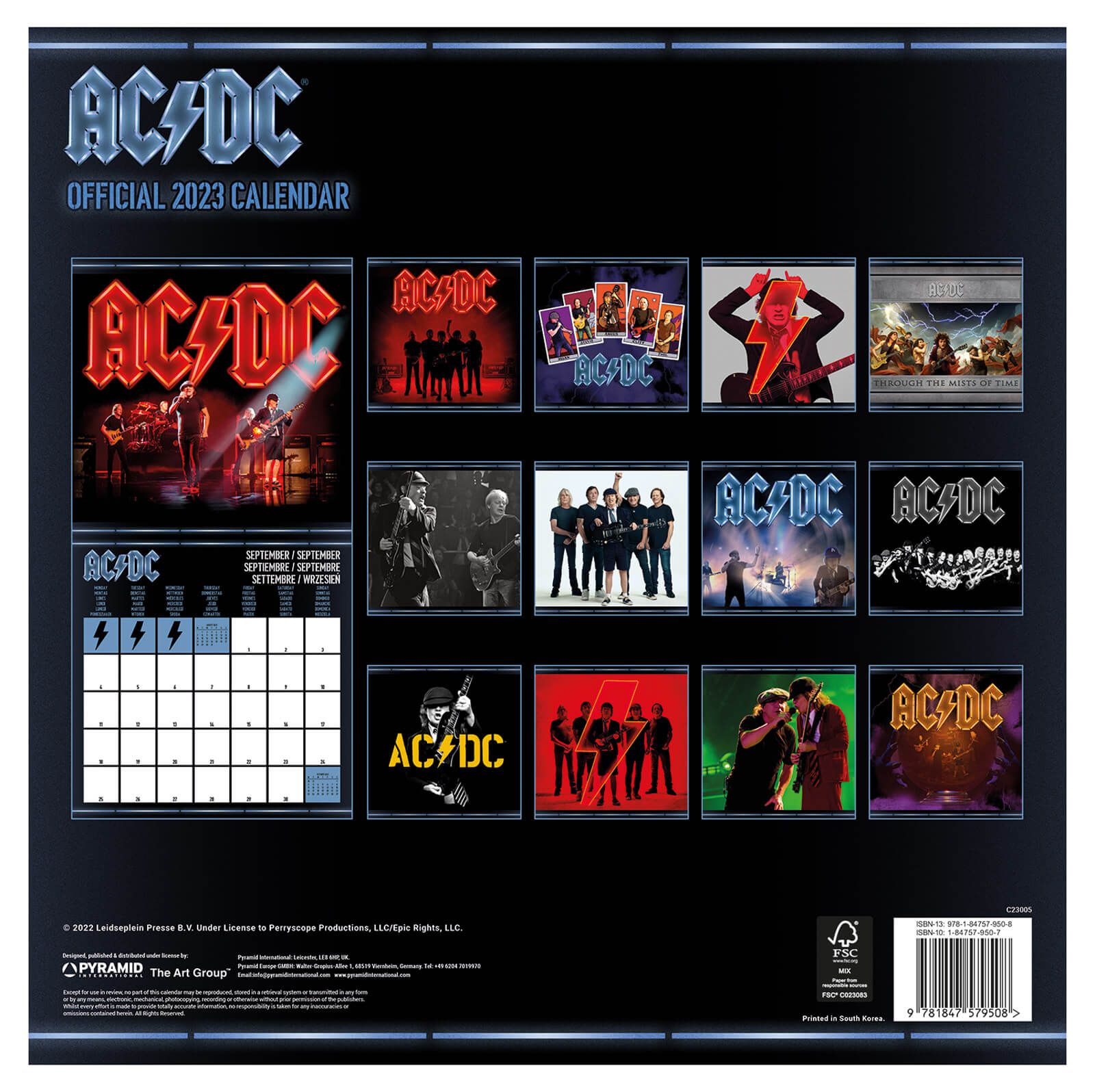 AC/DC - kalendarz 2023