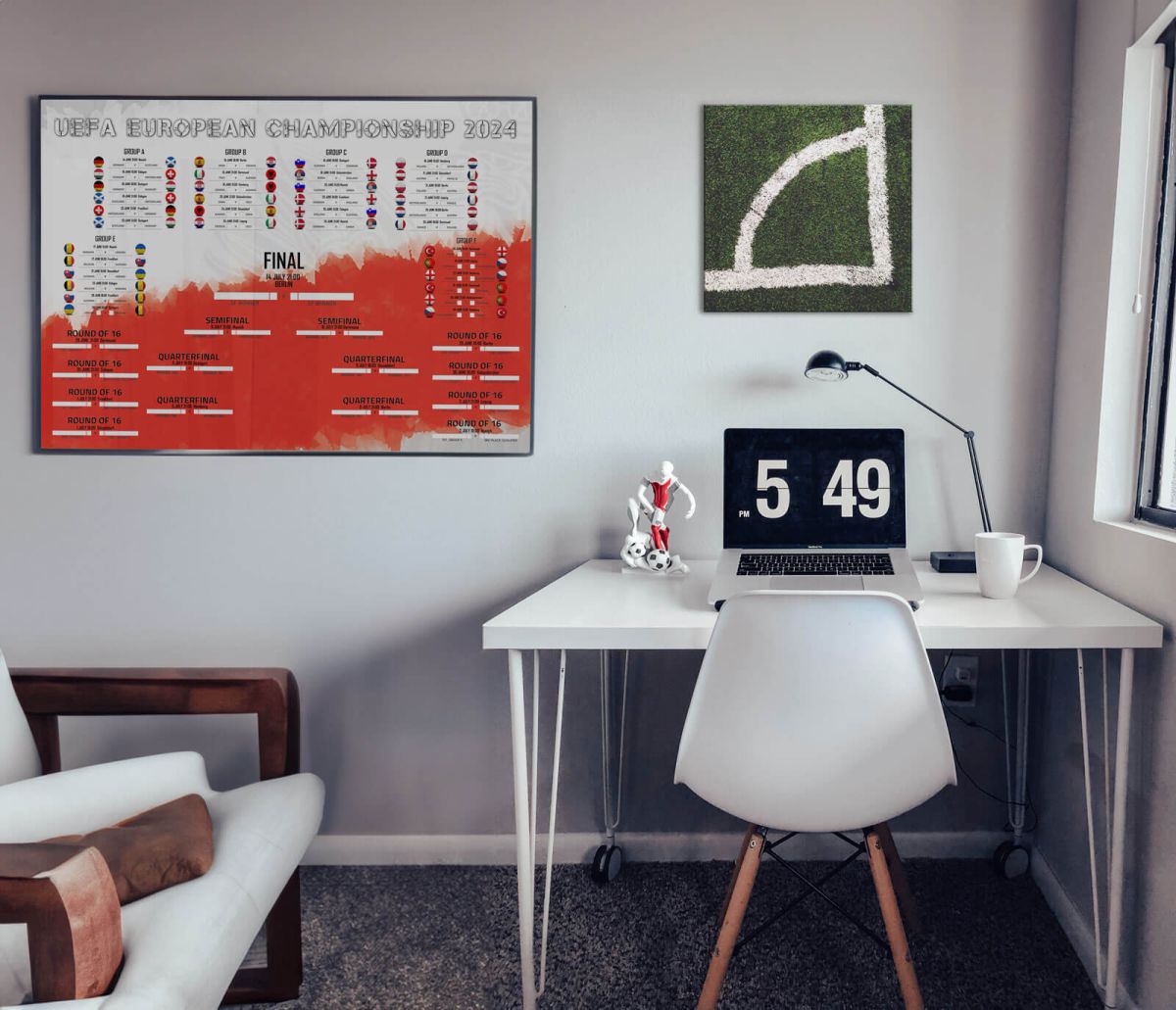 Tabela Euro 2024 - plakat w wersji angielskiej