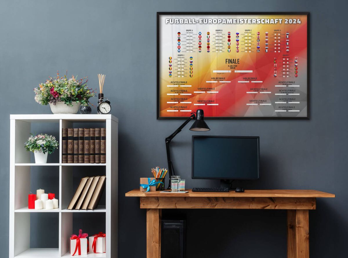 Tabela Rozgrywek Euro 2024 - plakat w wersji niemieckiej