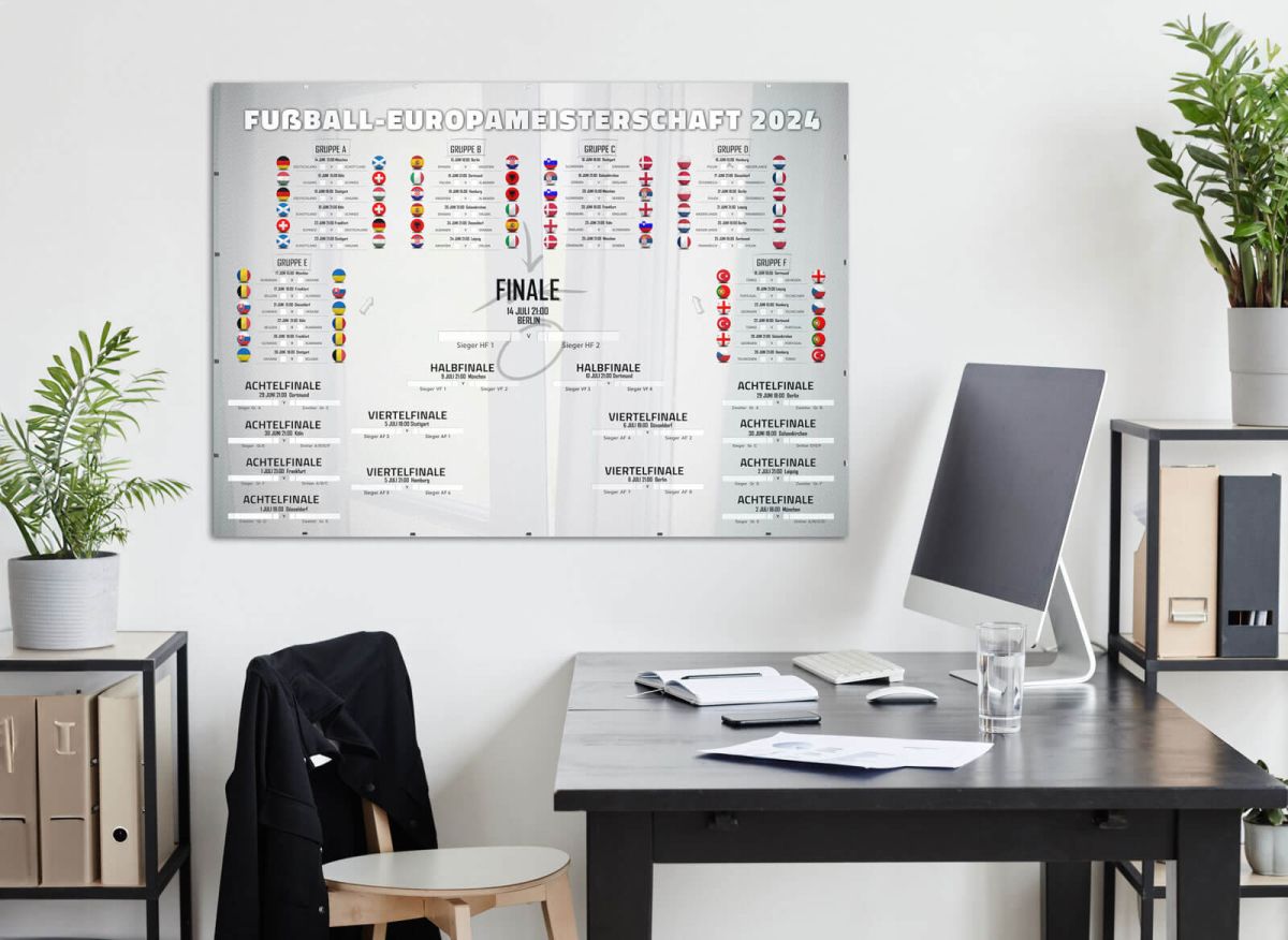 Tabela Rozgrywek Euro 2024 - plakat w wersji niemieckiej